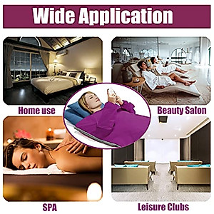 Surnuo Sauna Blanket for Detox - Far Infrared (FIR) Body Shaper Blanket Professional Therapy Sweat Sauna Body Heating with Sleeves Remote Controller for Health Benefits Purple