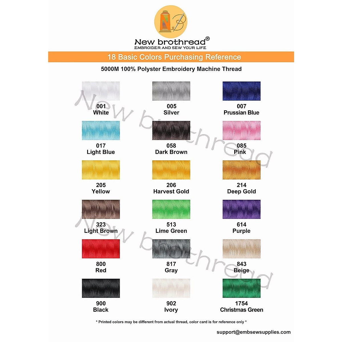 New brothread - 2 Huge Spools 5000M Each Polyester Embroidery Machine Thread 40WT for Commercial and Domestic Machines - Purple