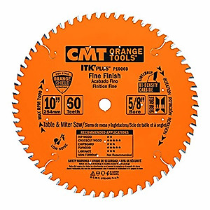 CMT P1001C One Ripping + One Finishing Blade Combo Pack for Soft/Hardwood, Plywood and OSB Panels, Orange