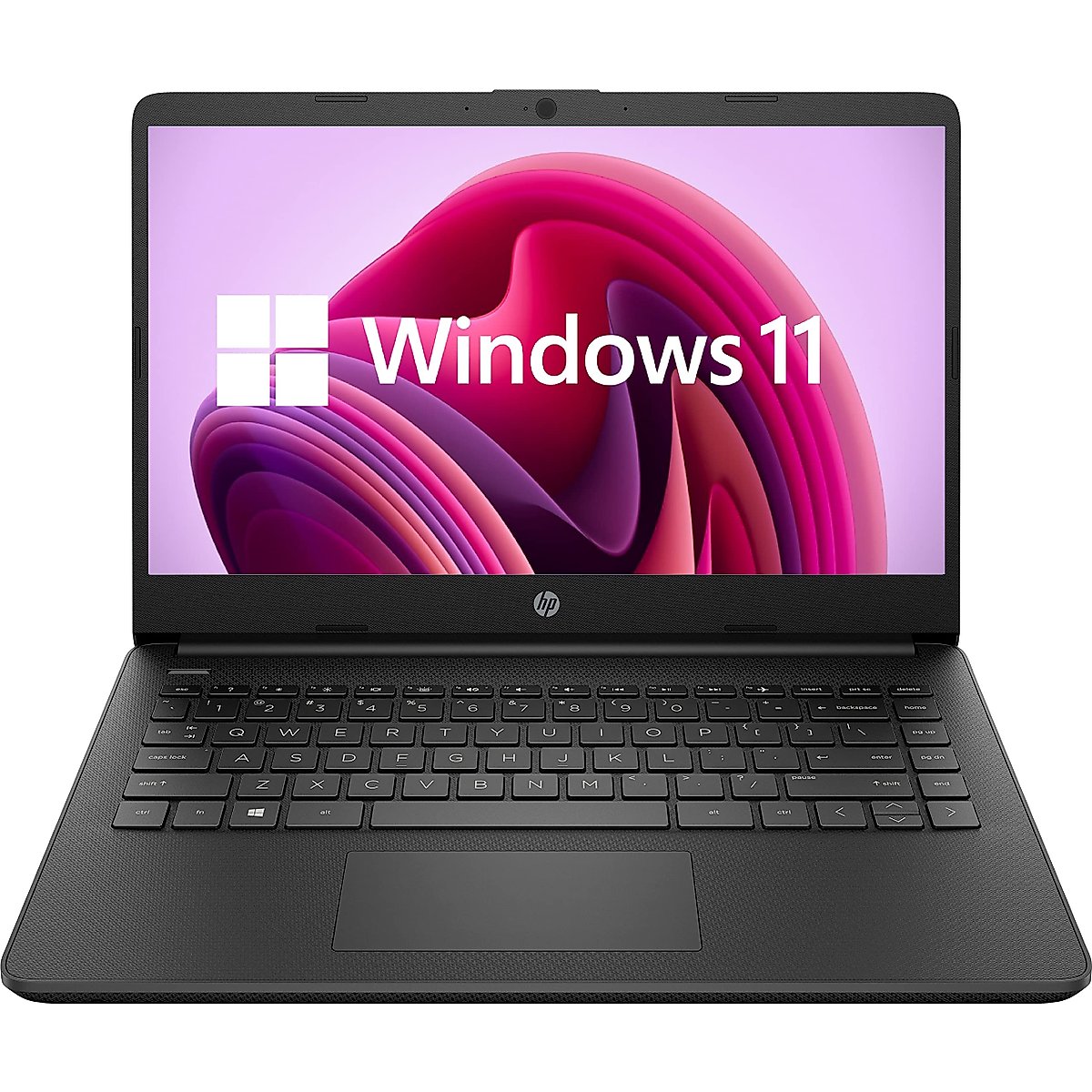HP Stream 14 HD Display, Intel Celeron N4120 Quad-Core Processor, 16GB DDR4 Memory, 128GB Storage (64GB eMMC+64GB Card),WiFi,Webcam,Bluetooth,1-Year Microsoft 365, Win 11 S, Jet Black |TGCD Bundle