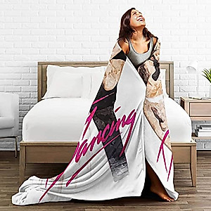 Mnaesllq Dirty Dancing Multi Purpose Blanket Super Soft,Fluffy,Warm,Cozy,Plush,Thick,for Crib Sofa Chair Living Room Gifts Travel Beach Decoration Black 50inx40in