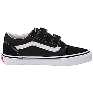 Vans Junior's Old Skool V, Black/True White, Size 6 Big Kid