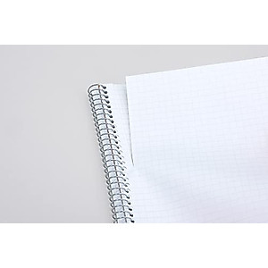 Maruman SPIRAL NOTE BASIC 8.58 x 11.69 inches (A4) after detached, 5mm dot grid, 80 Sheets (N005ES),White