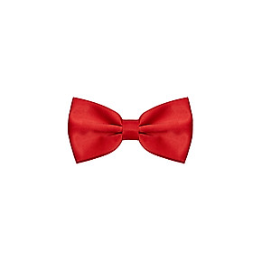 Burlet Bow Tie - Red Bow Tie - Bow Tie For Men - Bowtie Men - Silk Look