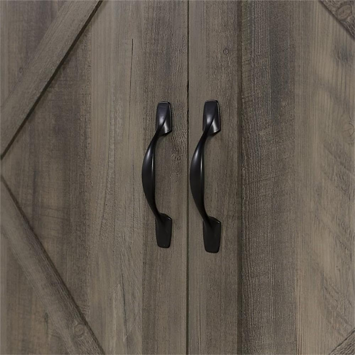 Walker Edison Corbin Modern Farmhouse Sliding X Barn Door TV Stand for TVs up to 80 Inches, 70 Inch, Grey Wash