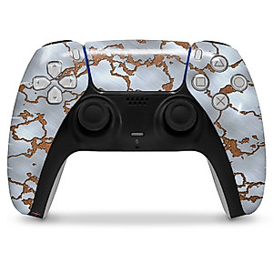 WraptorSkinz Skin Wrap compatible with Sony PS5 DualSense Controller Rusted Metal (CONTROLLER NOT INCLUDED)