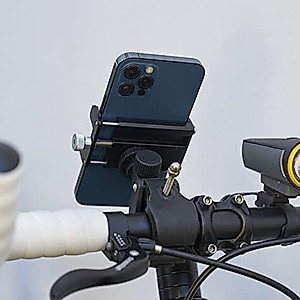 GRIFITI Nootle Quick Release Pipe Clamp and Universal Phone Mount Adjustable for iPhone, Smartphone, Galaxy, Pixel, Andriod, HTC One, Nokia, Fits Handlebars, Music and Mic Stands, Tripods