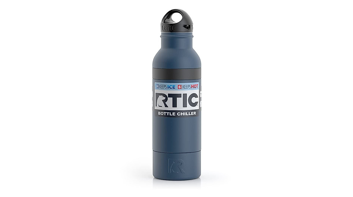 RTIC Bottle Chiller – Insulated Cooler for 12oz & 16oz Bottles, Navy