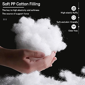 RUNLAIKEJI Plush Office Chair Cushion,One-Piece Office Chair Back Cushion for Back,Desk Chair Cushion with tie,Non Slip seat Cushion,Fit Desk Chair Cushion for Long Sitting(17.7 * 33.4inch)