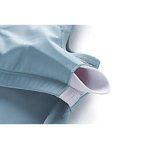 Women’s Longline Sports Bra Wirefree Padded Medium Support Yoga Bras Gym Running Workout Tank Tops (Denim Blue, Medium)