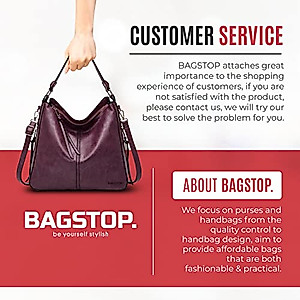 Ladies Designer Hand Bag Shoulder Tote Zipper Purse Colombian PU Leather Satchel Crossbody Bag, Hobo Bags for Women (Black)