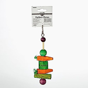 Kaytee Perfect Chews Hanging Wood Chew Toy for Pet Rabbits and Other Small Animals