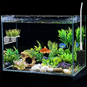 2Pack Aquarium Shelf,Transparent Acrylic Ledge Plants Holder for Substrate and Live Plants,with Strong Suction Cups for Fish Tank Multi-Layer Decorations