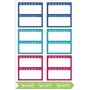 Essentials Health & Fitness Planner Stickers (Set of 325 Stickers)