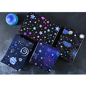 Titiweet Galaxy Wrapping Paper,Birthday Wrapping Paper for Men Women, 12 Sheets Constellation Wrapping Paper for Birthday Wedding Christmas, 20x28 Inches Per Sheet (Galaxy Constellation(12 sheets))