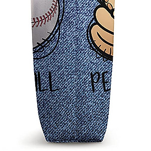 Peace Love Baseball Mom Leopard Print Cheetah Pattern Tote Bag