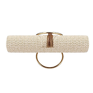 Women Straw Bag Crossbody Clutch Evening Clutch Purse Beach Shoulder Handbag