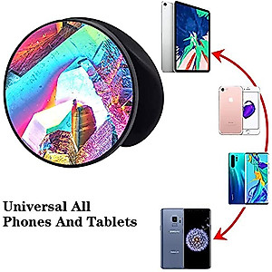 IYAYUHE Multi-Function Cell Phone Stand,Colorful Marble Expanding Stand Grip for Smartphones and Tablets (4 Pack)