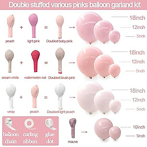 Pastel Pink Balloon Kit - Arch, Garland, Metallic & Different Sizes for Birthday, Baby Shower, Winter, Bridal & Prom Parties
