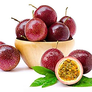 QAUZUY GARDEN 30 Seeds Passion Fruit Seeds Passiflora Passionflower Vine Maypop Granadilla Edulis Seeds- Organic Non-GMO Seeds- Fast-Growing &Low-Maintenance
