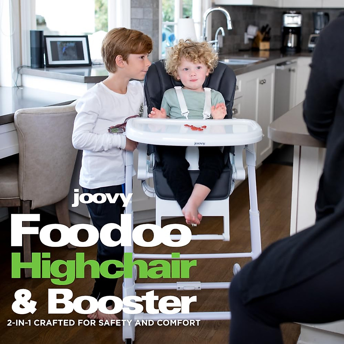 Joovy Foodoo High Chair & Booster Seat, Jet