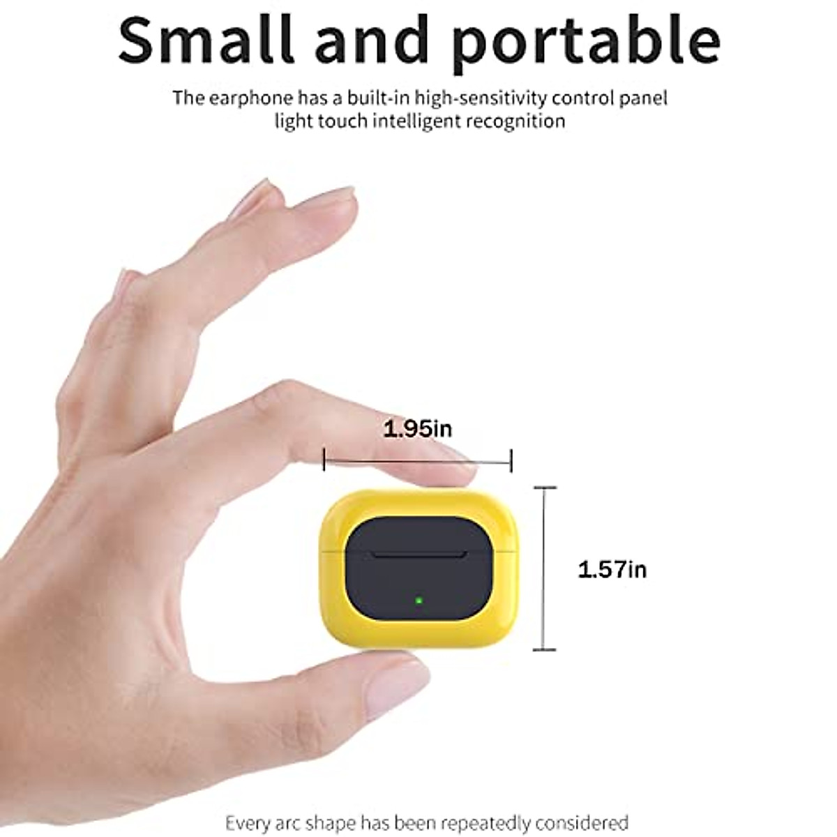 Loluka Smallest Earbuds Invisible Bluetooth Earbuds Mini Wireless Ear Buds Discreet Bluetooth Earpiece Tiny Hidden Small Ears Earbud for Work Headphones Sleep True Wireless Earpiece with Microphone