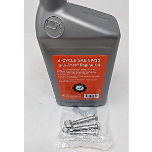 Ariens Deluxe Snowblower 3-Pack Shear Bolt and SAE 5W-30 Sno-Thro Engine Oil