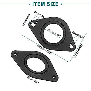 ACROPIX Car Tweeter Speaker Mounting Adapter Bracket Rings Fit for Toyota Camry - Pack of 2 Black