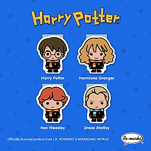 Re-marks Harry Potter Wizards and Hogwarts Magnetic Page Clips, 2 Sets of 4 Page Clips, 8 Clips Total
