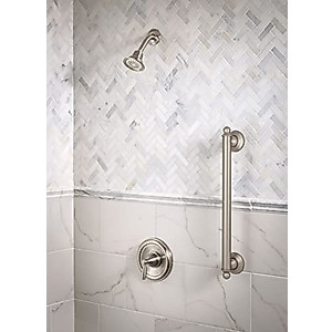 Moen Brantford Brushed Nickel Posi-Temp Pressure Balancing Shower Trim Kit, Valve Required, T2152BN