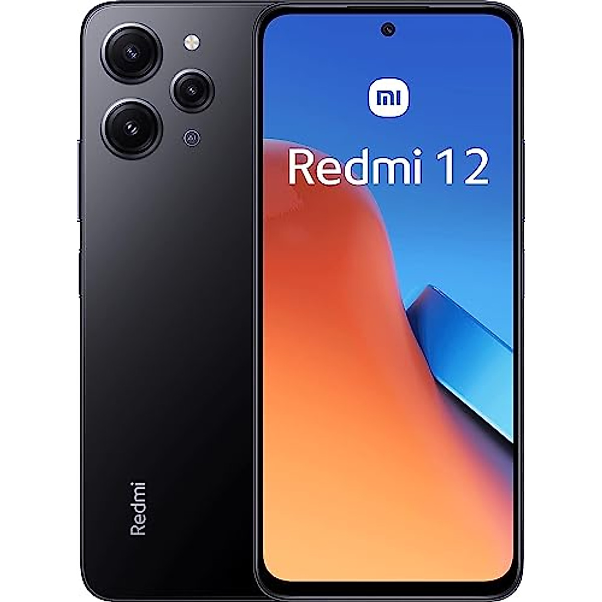 Xiaomi Redmi 12 4G LTE (256GB + 8GB) Factory Global Unlocked 6.67" 50mp Triple Camera (Tmobile Mint Tello Global) + Extra (w/Fast 51W Dual USB Car Charger) (Midnight Black + 51W Dual USB Car Charger)