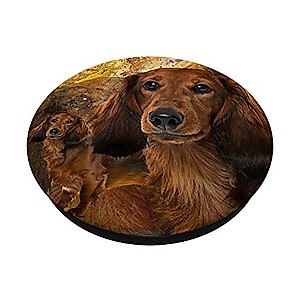Dachshund Dog Design for Dog Owners PopSockets PopGrip: Swappable Grip for Phones & Tablets