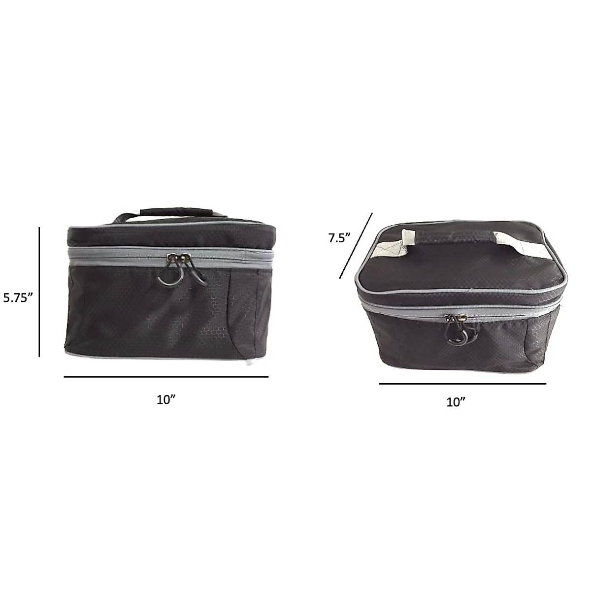 Lunch box great insulated, bag cooler, for men-women, thermal reusable, leakproof, black