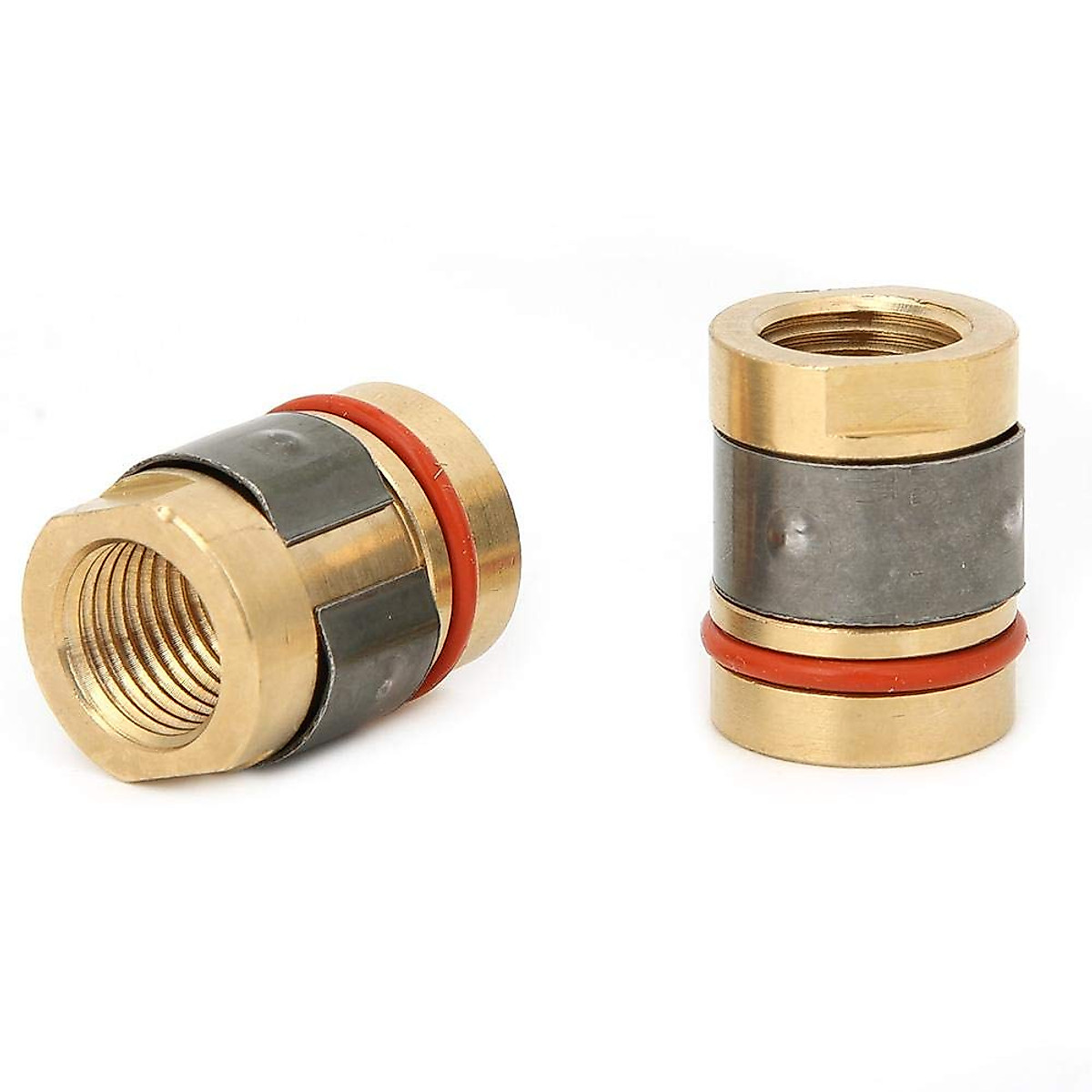 2pcs MIG Welding Gun, 169729 Nozzle Adapter, MIG Welding Gun Nozzle Adapter MIG Gun Nozzle Adapter Brass Nozzle Adapter for Miller M-25/M-40 Hobart MIG Gun