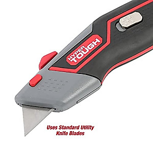 Hyper Tough AUTO-LOADING RETRACTABLE UTILITY KNIFE + 3-BLADES || QUICK-CHANGE BLADE REPLACEMENT