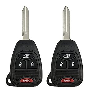 Keyless2Go Replacement for Keyless Entry Remote Car Key Vehicles That Use 4 Button M3N5WY72XX - 2 Pack