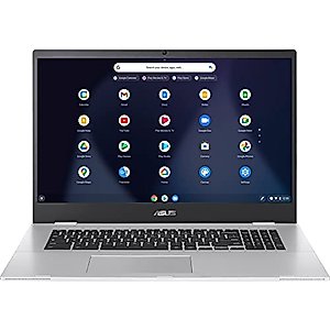 ASUS - 17.3" Chromebook - Intel Celeron N4500 - 4GB Memory - 32GB eMMC - Transparent Silver