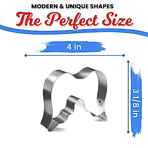 Foose Angel Wings Cookie Cutter 4 Inch –Tin Plated Steel Cookie Cutters – Angel Wings Cookie Mold