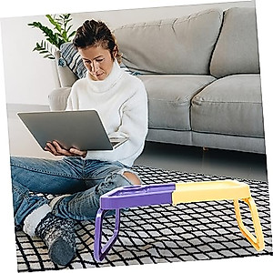 MAGICLULU Folding Computer Desk Tv Tables Breakfast Tray Night Stand Tray Breakfast Bed Tray Picnic Storage Standing Holder Breakfast Serving Tray Laptop Folding Desk Laptop Desk Snack Tray