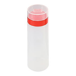 Dioche 4-Hole Squeeze Type Sauce Bottle, Safe Resin Premium Condiment Refillable Squeeze Bottles for Sauces Ketchup Jam Mayonnaise Olive Oil(Red)