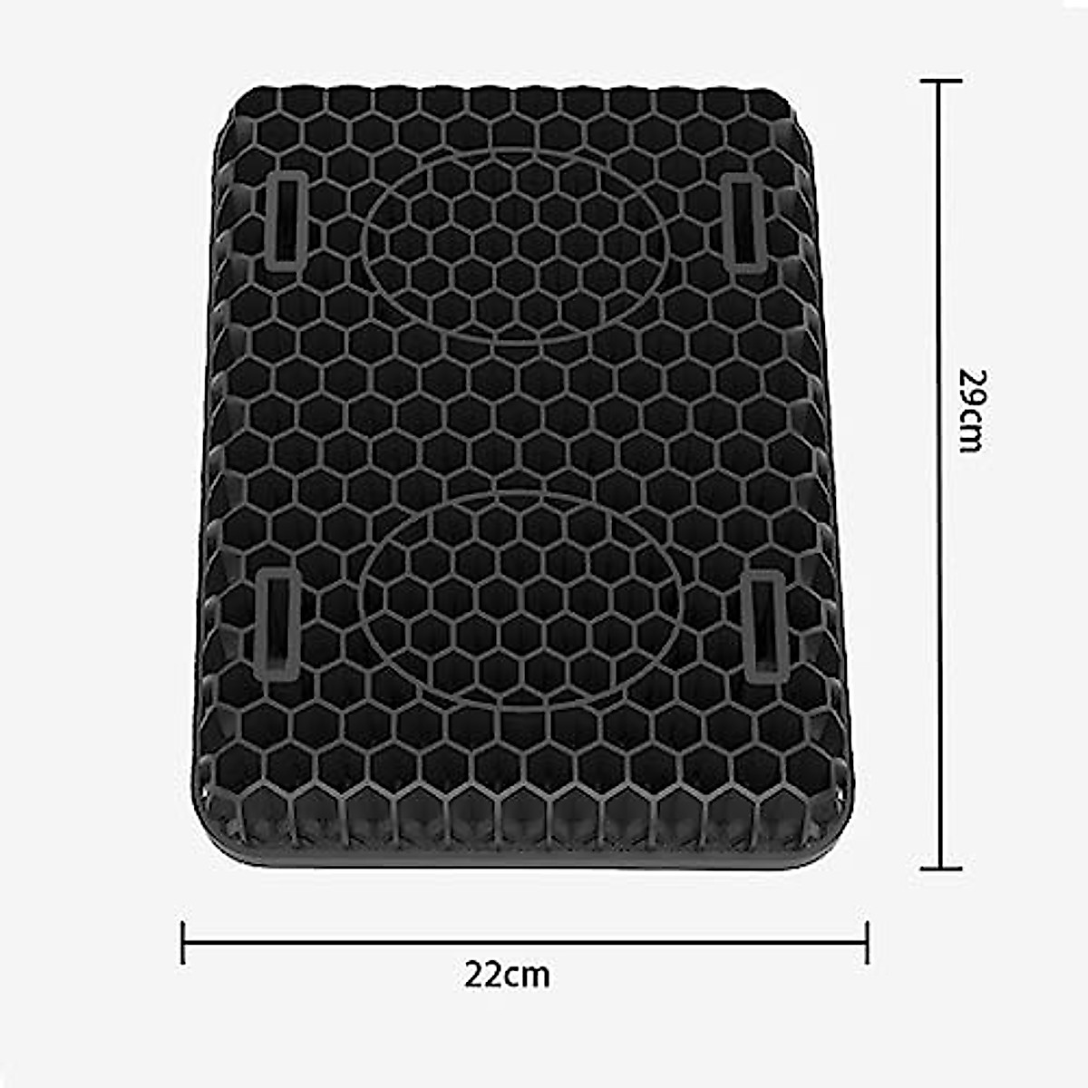 CvYamku Motorcycle Gel Seat Cushion, Motorcycle Seat Pad, 3D Honeycomb Structure Seat Cushion with Mesh Seat Cover,Breathable Shock Absorption Cushion for Long Rides