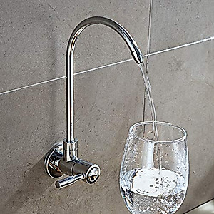 Faucet_ Wall Mount Solid Brass Water Filter Faucet Chrome Plate Plaged Reverse Osmosis Filters Drinking Tap 1/2 Inch