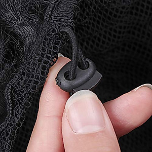 YMHPRIDE 2Pcs Afro Puff Drawstring Ponytail Hair Extension Synthetic Fluffy Kinky Curly Bun Updo Hair Pieces Donut Chignon Hairpieces Extensions(1B#)