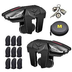 13 in 1 PUBG Mobile Triggers Combo, L2R2 4 Triggers Mobile Phone Controller for PUBG/Fortnite/Call of Duty/Rules of Survival, Aim & Fire Trigger for iPhone & Android Phones