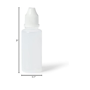 United Scientific™, 30mL Leakproof Dropping Bottle, Pre-Assembled Cap, Pack of 12