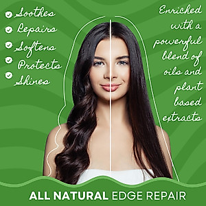 C B SMOOTHE Oil, Natural Hair Growth Serum with Tea Tree, Peppermint, Jamaican Black Castor - 4oz, Non-Greasy, Anti-Itch Scalp Moisturizer, Boosts Circulation & Edge Regrowth, Unisex