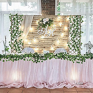 CEWOR 14 Pack 98 Feet Fake Ivy Leaves Artificial Garland Greenery Hanging Plant Vine for Bedroom Wall Decor Wedding Party Room Aesthetic Stuff