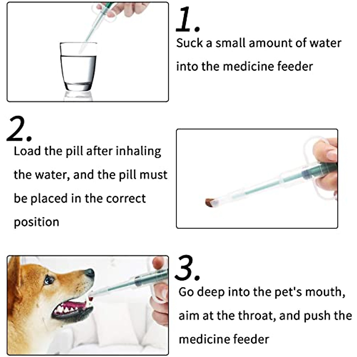 Kruuse Buster Pet Pill/Tablet Syringe with Classic Tip