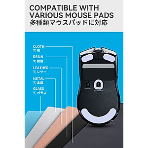 2Sets of TALONGAMES Rounded Curved Edges Mouse Feet Skates Compatible with Razer Viper V2 Pro Wireless Gaming Mouse Feet Replacement,0.8mm,Pure PTFE Material with Super Smooth Glide Pads