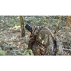 LOOGU Camo Netting, Duck Blinds Cover, Quiet Mesh Net, Camouflage Netting Cover Army Military 59" W Mesh Fabric Cloth Material for Hunting Blind